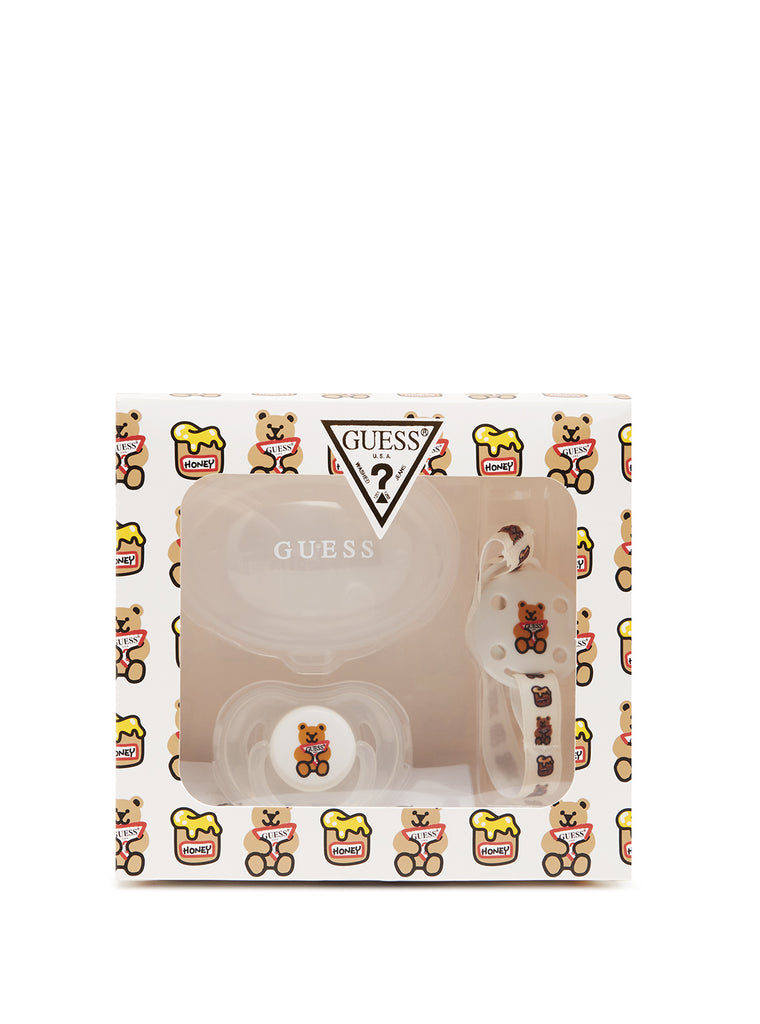 Teddy 3-Pack Pacifier Clip Holder Set | GUESS
