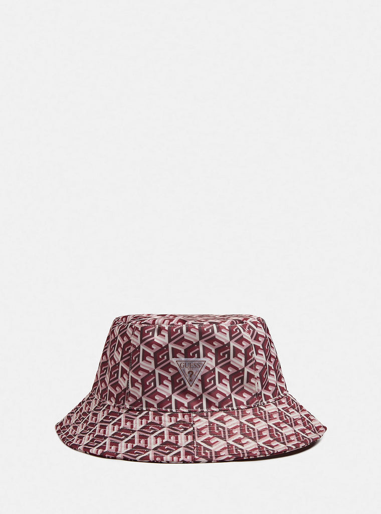 Red G Cube Daria Bucket Hat - GUESS