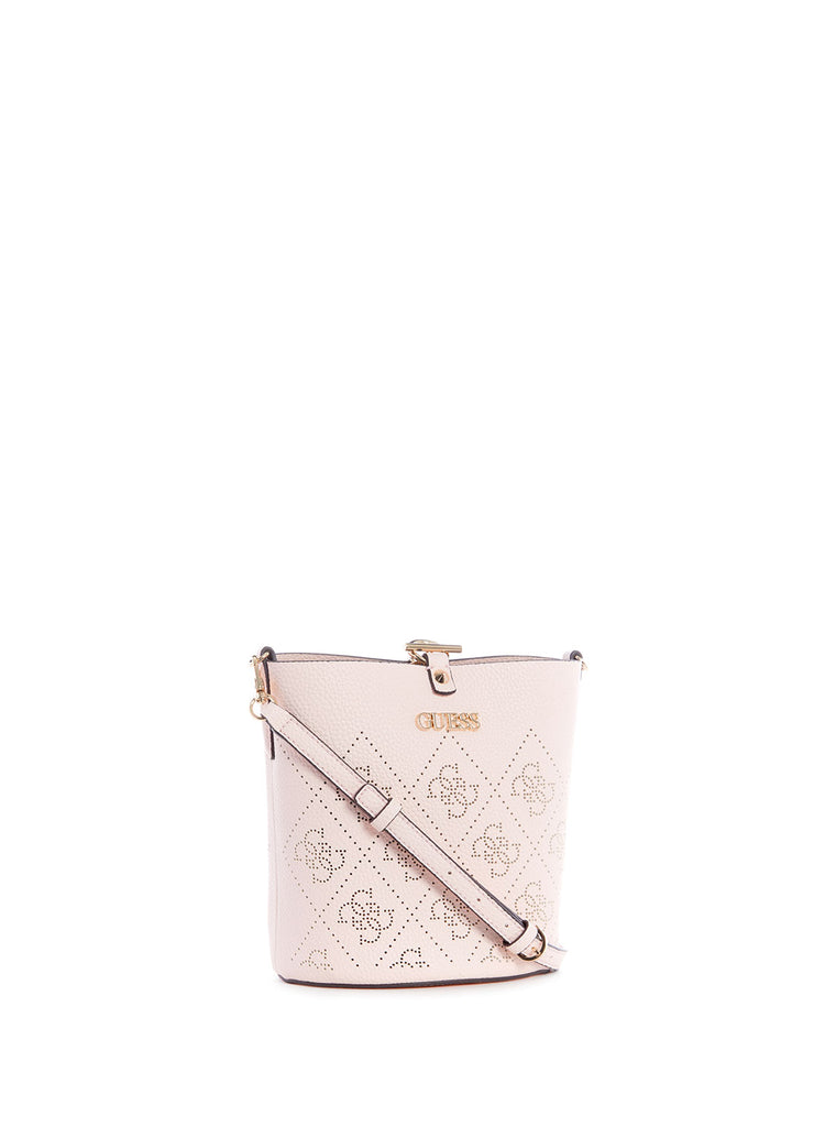 Pink Amara Crossbody Bucket Bag - GUESS