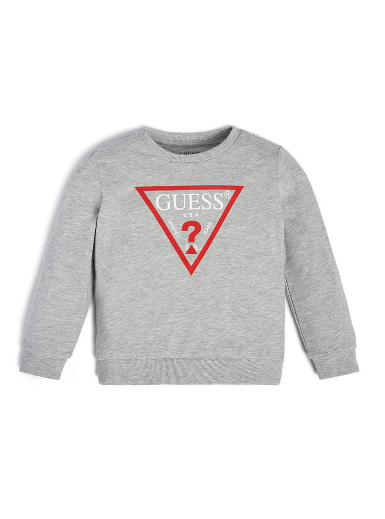 Grey Logo Fleece Jumper (2-7) - GUESS